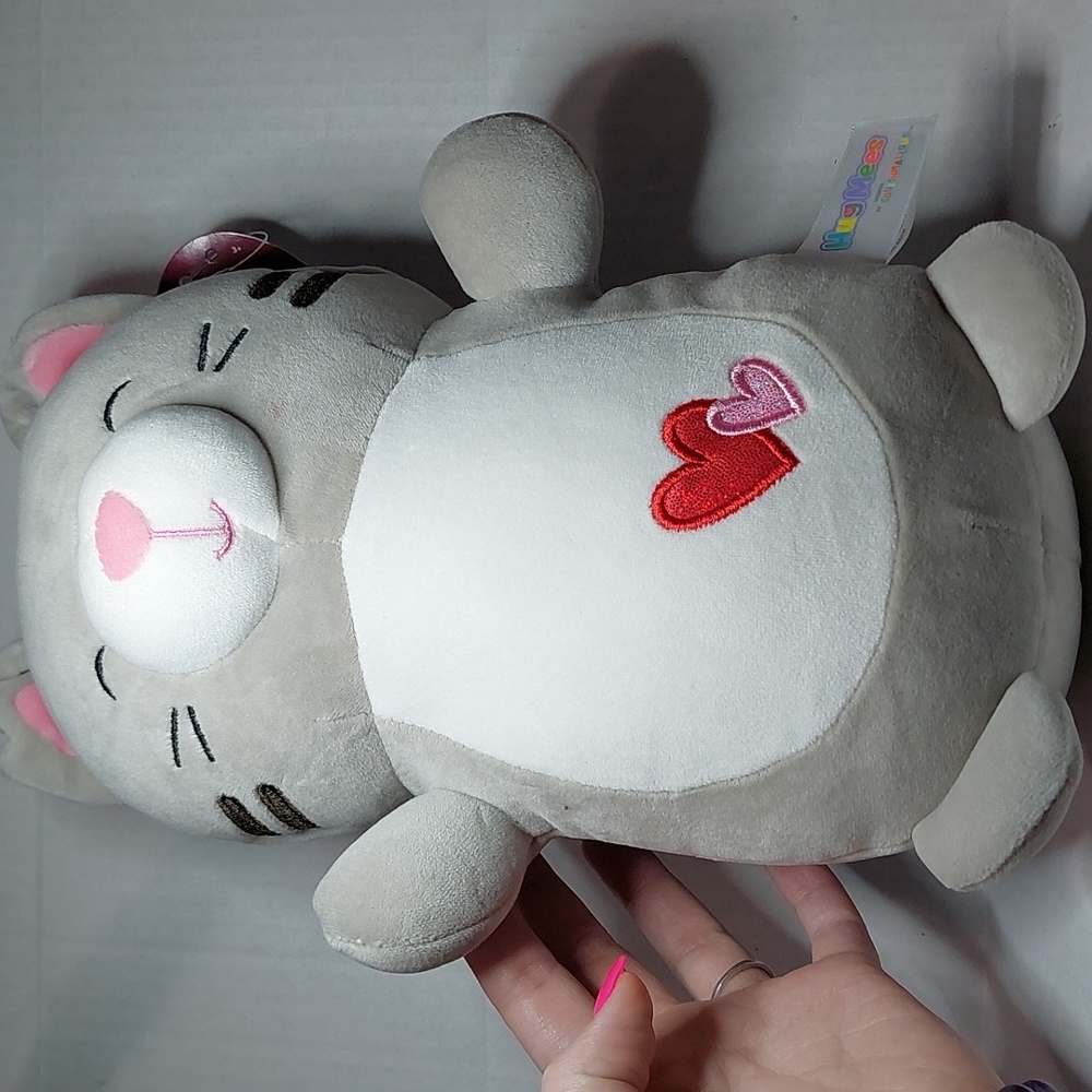 Squishmallow Huggable Tally Grey Stripe Cat 10 Inch - Gem
